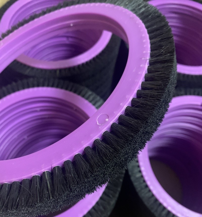 Wild Boar Bristle Nylon Brush Wheels For Finishing Machine Textile ...