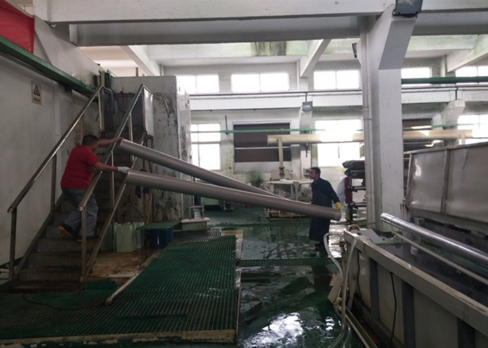 914mm Repeat 155 Mesh Textile Rotary Screen Open Area 12-13%