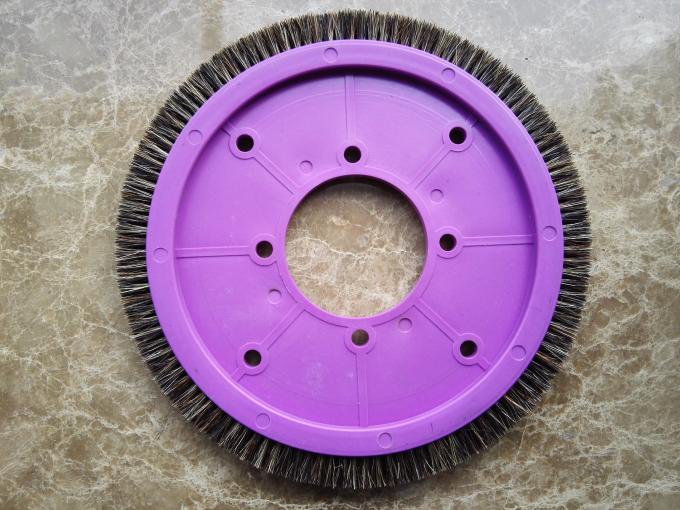 Black Red Stenter Brushes Wheel , Eco - Friendly Artos Stenter Brush Roller